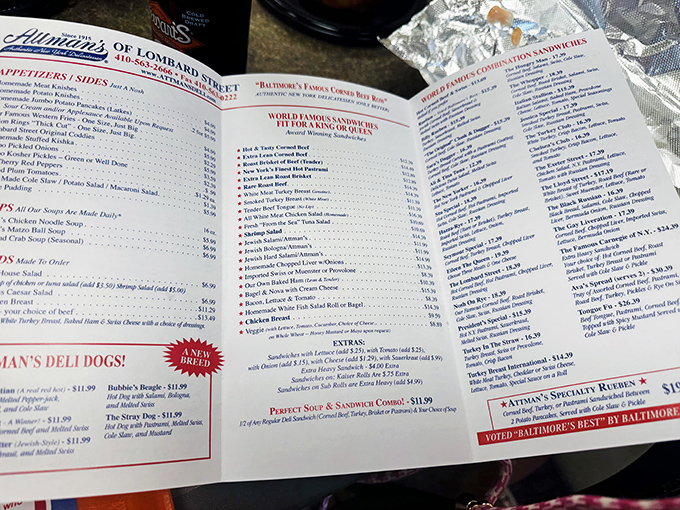 This isn't just a menu; it's a roadmap to sandwich nirvana with options that have stood the test of time while fads came and went.