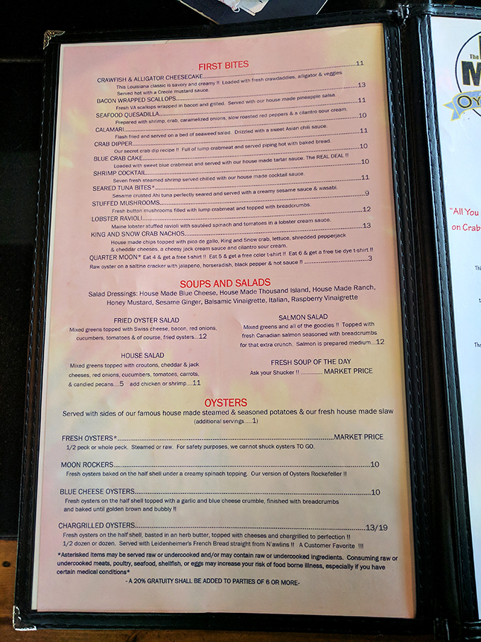 Reading this menu is like getting a love letter from the ocean&mdash;each item more tempting than the last.