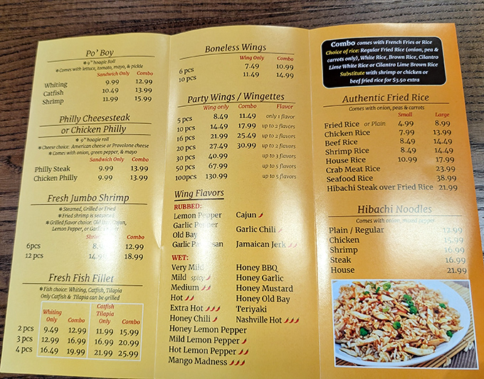 Decision paralysis has never been so delicious. The menu spans continents, from burritos to Po' Boys to hibachi, proving good food knows no boundaries.