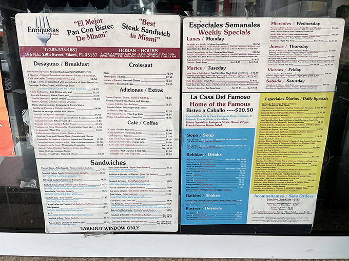 This menu isn't just a list of food&mdash;it's a passport to Cuban culinary heritage, with each item promising a direct flight to flavor town.