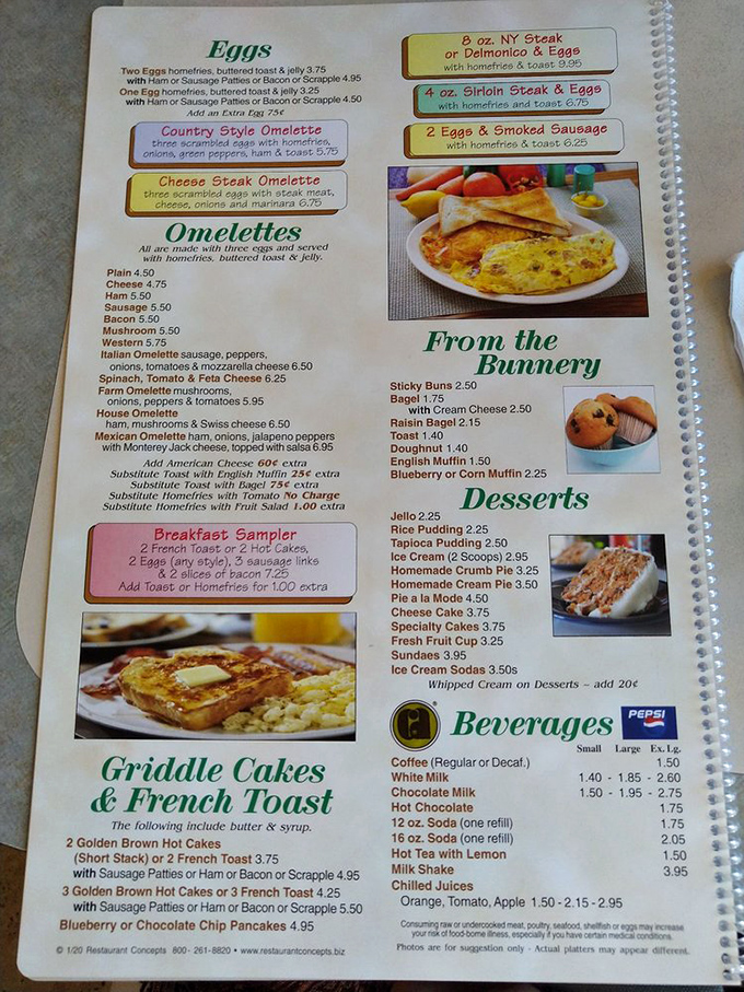 This menu isn't just offering food; it's presenting life choices. The "From the Bunnery" section alone could solve most of life's problems.