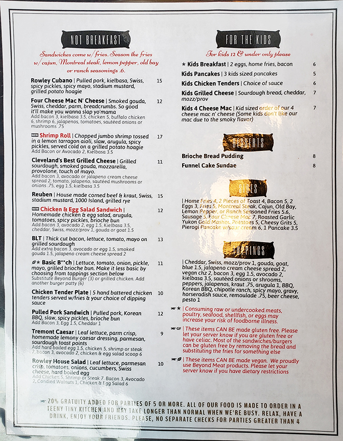 This isn't just a menu—it's a love letter to comfort food, where every item promises a hug for your taste buds.