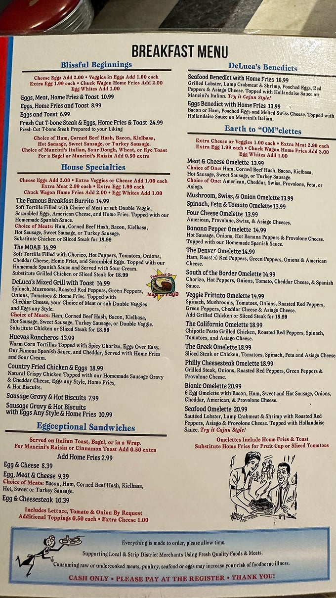 The menu reads like breakfast poetry &ndash; where else can you find "Earth to OM-elettes" and "Blissful Beginnings"?