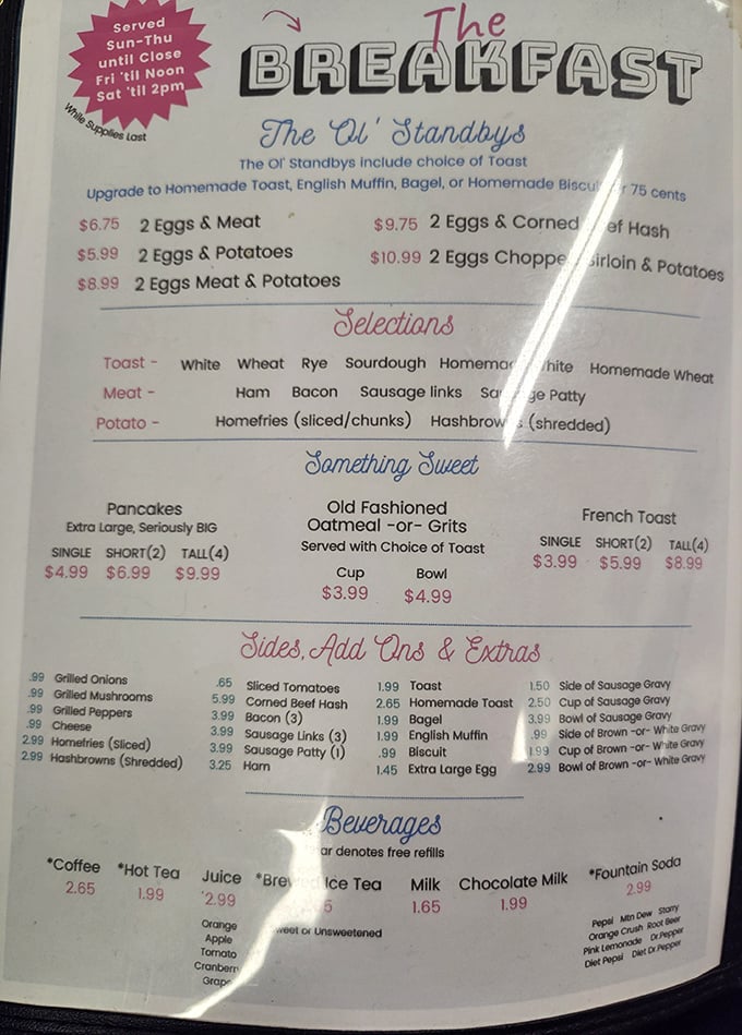 The menu board doesn't need fancy fonts or trendy descriptions &ndash; these breakfast classics have stood the test of time for good reason.