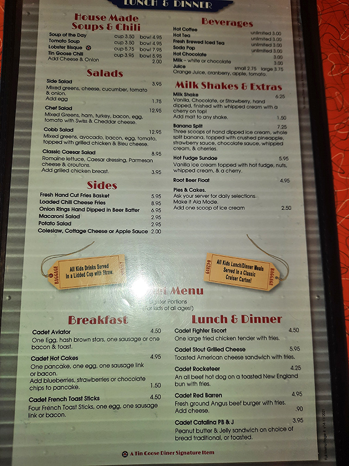 The menu reads like a love letter to comfort food. That little star next to "Lobster Bisque" isn't just decoration&mdash;it's a warning that your taste buds are about to have an epiphany.