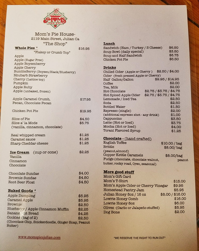 This menu isn't just a list&mdash;it's a treasure map. Each line represents a potential moment of culinary bliss.