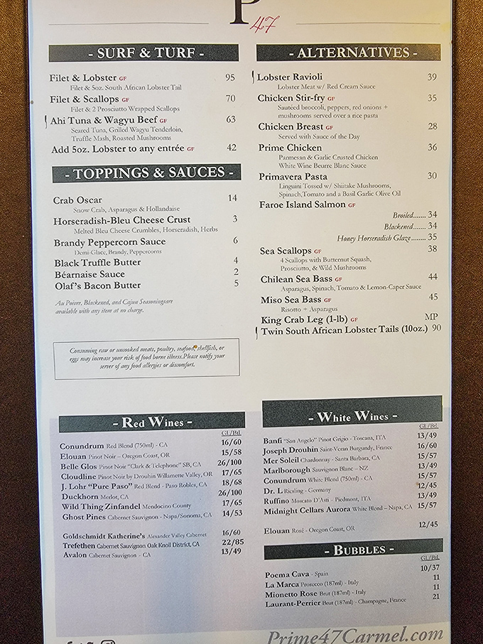 Reading this menu is like browsing real estate in Beverly Hills&mdash;everything looks amazing, and you immediately start calculating what you can afford.