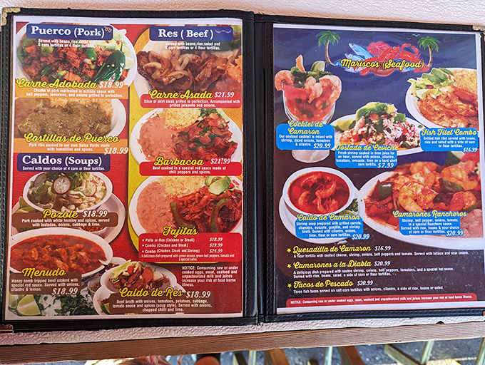 This menu isn't just a list of dishes&mdash;it's a treasure map to culinary bliss. The photos alone might trigger spontaneous drooling.