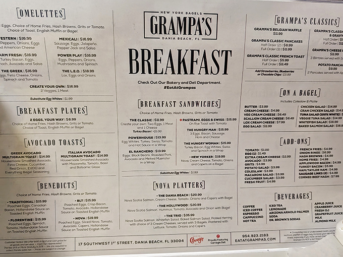 A menu that reads like poetry to the breakfast-obsessed. From omelets to Nova platters, every classic morning craving finds its perfect expression here.