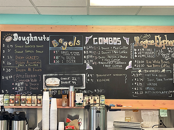 The chalkboard menu &ndash; a roadmap to bliss. Each handwritten category represents a different path to the same destination: pure satisfaction.