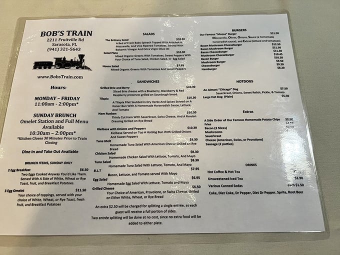 This isn't just a menu&mdash;it's a ticket to breakfast bliss, sandwich satisfaction, and burger paradise, all served with a side of nostalgia.