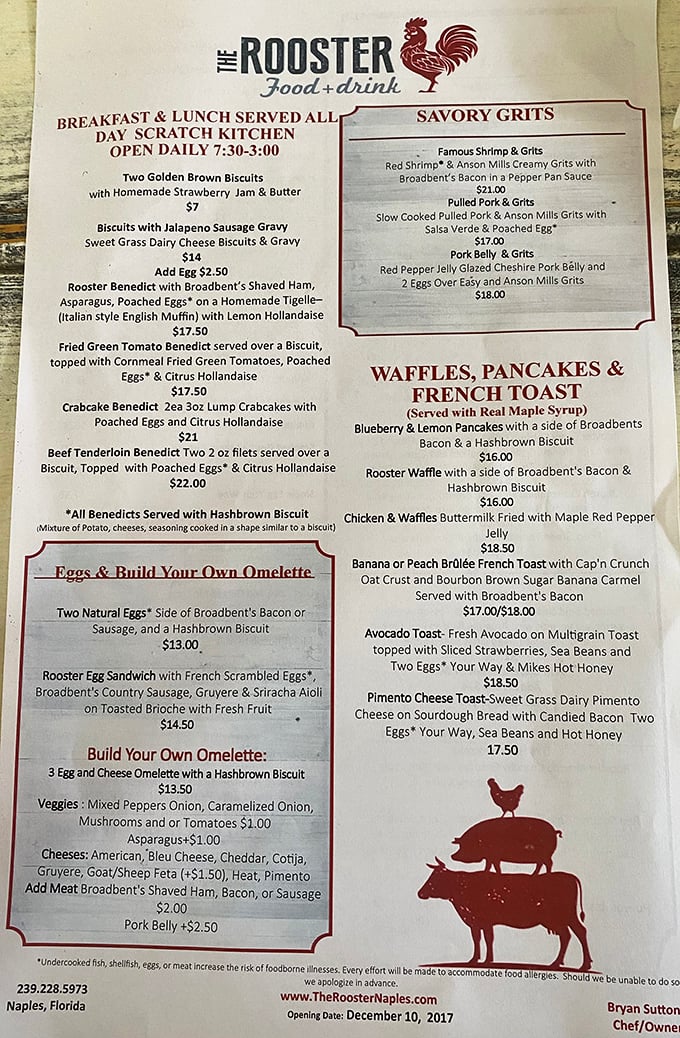 This menu isn't just a list of food &ndash; it's a love letter to Southern comfort classics with Florida flair that'll have you plotting return visits.