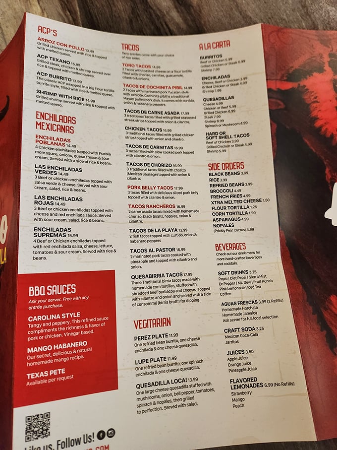 The menu at Aye! Toro reads like a love letter to Mexican cuisine, with enough options to justify multiple visits without menu fatigue.