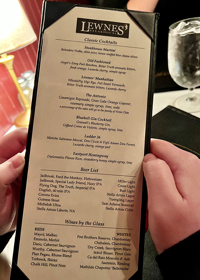 A cocktail menu that reads like a love letter to classic libations. The Manhattan here doesn't need neon lights or smoke effects&mdash;just perfect balance and a cherry.