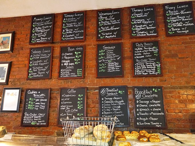 These chalkboard menus tell a delicious story. Monday through Saturday, culinary adventures await, with daily specials that would make any nonna nod in approval.