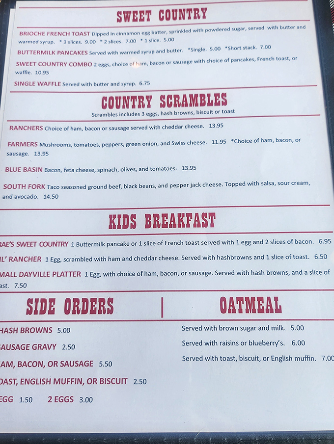 A menu that doesn't need fancy fonts or pretentious descriptions&mdash;just honest food at honest prices that won't leave your wallet crying.