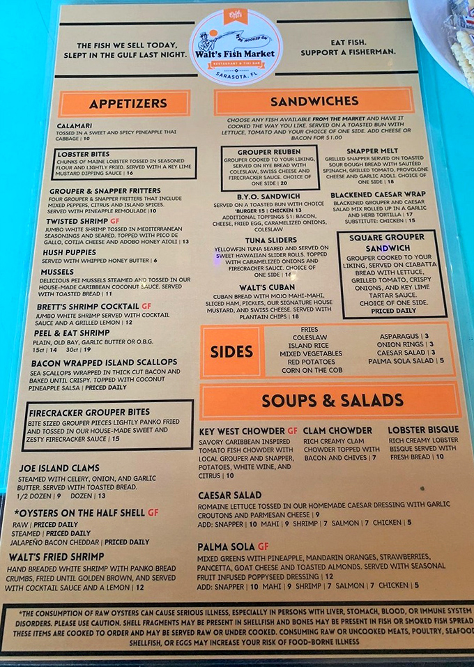 This menu isn't just a list of dishes&mdash;it's a love letter to the Gulf of Mexico, with each item telling a delicious story of Florida's waters.