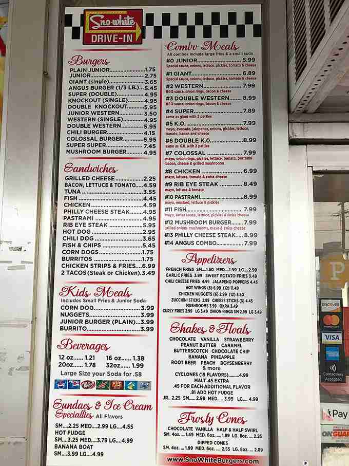 A menu board that doesn't require a dictionary or a loan officer&mdash;just an appetite and a few dollars.