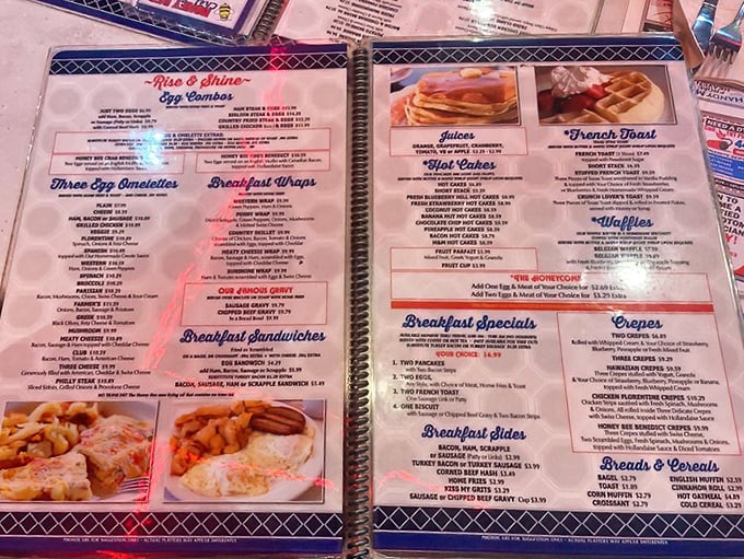 The menu at Honey Bee isn't just reading material &ndash; it's a roadmap to happiness. Breakfast served all day is America's greatest constitutional amendment that never was.