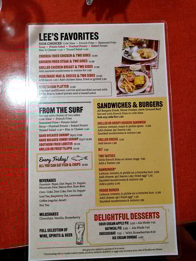 The menu reads like a comfort food manifesto &ndash; no molecular gastronomy here, just honest offerings that have satisfied cravings for decades.