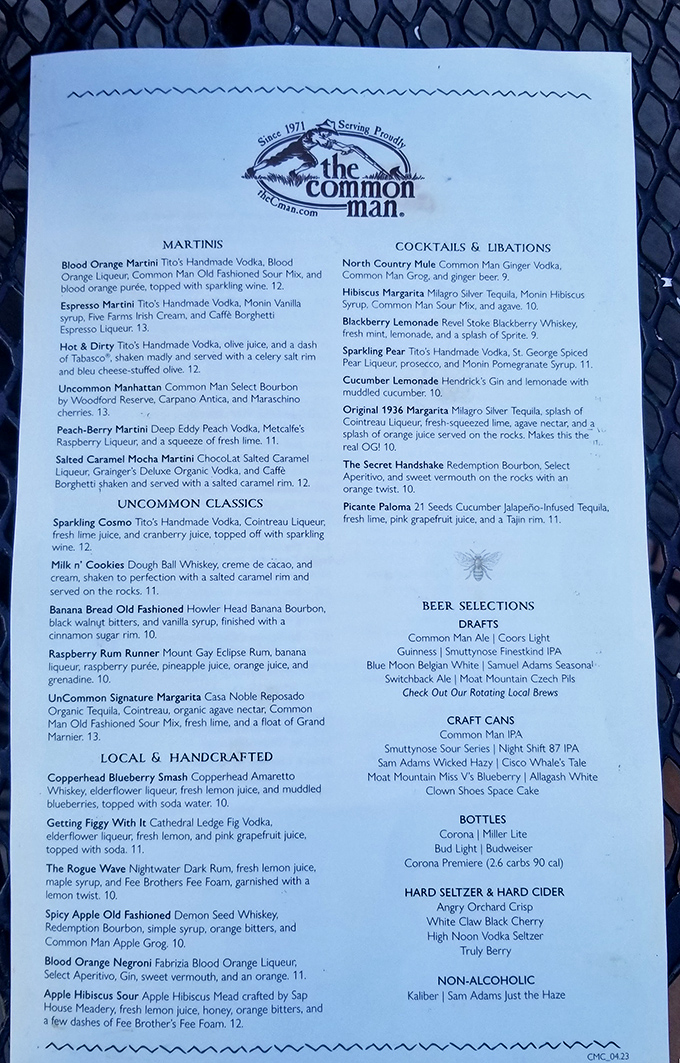 This isn't just a menu&mdash;it's a roadmap to happiness. The cocktail selection alone would make Don Draper abandon his Old Fashioned for something more adventurous.