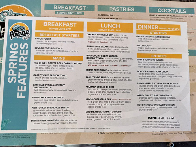 The menu reads like a love letter to New Mexican comfort food&mdash;each description a tantalizing preview of the culinary journey ahead.