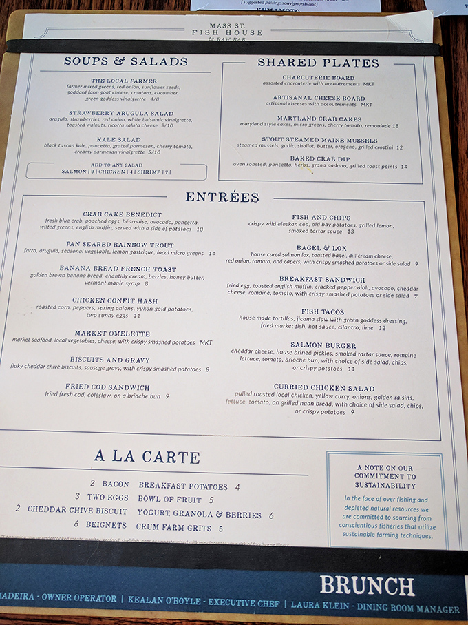 A menu that reads like a love letter to the ocean. Each dish promises a coastal getaway without leaving Kansas.