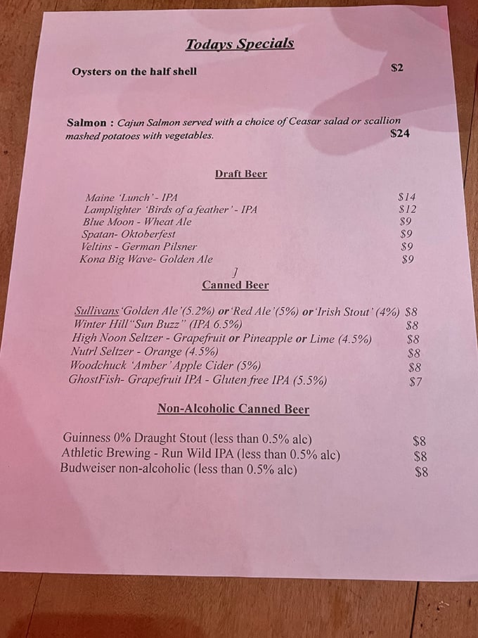 A menu that doesn't need fancy fonts or flowery descriptions&mdash;just honest offerings that make decision-making the hardest part of your meal.