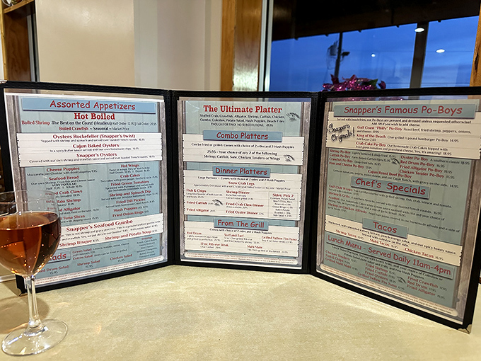The holy trinity of menus&mdash;appetizers, platters, and po'boys&mdash;a roadmap to seafood nirvana that requires strategic planning and an empty stomach.