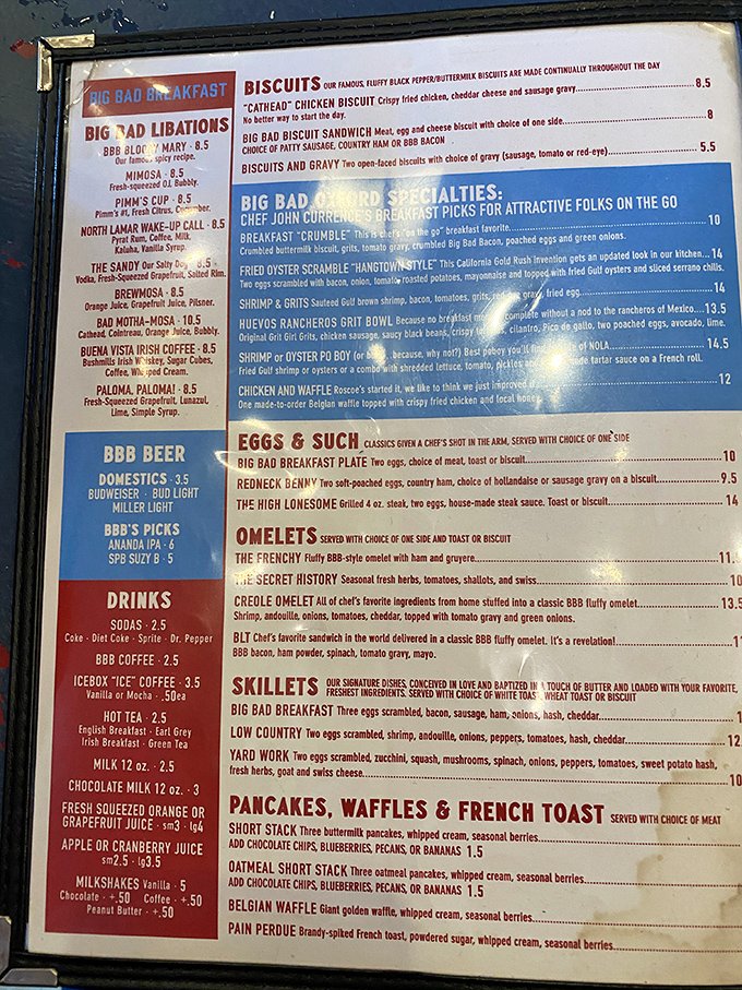 A menu that reads like breakfast poetry&mdash;each description more mouthwatering than the last. Decision paralysis has never been so delicious.