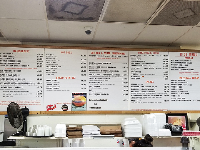 The menu board &ndash; a roadmap to happiness where every destination promises satisfaction and possibly the need for a post-meal nap.