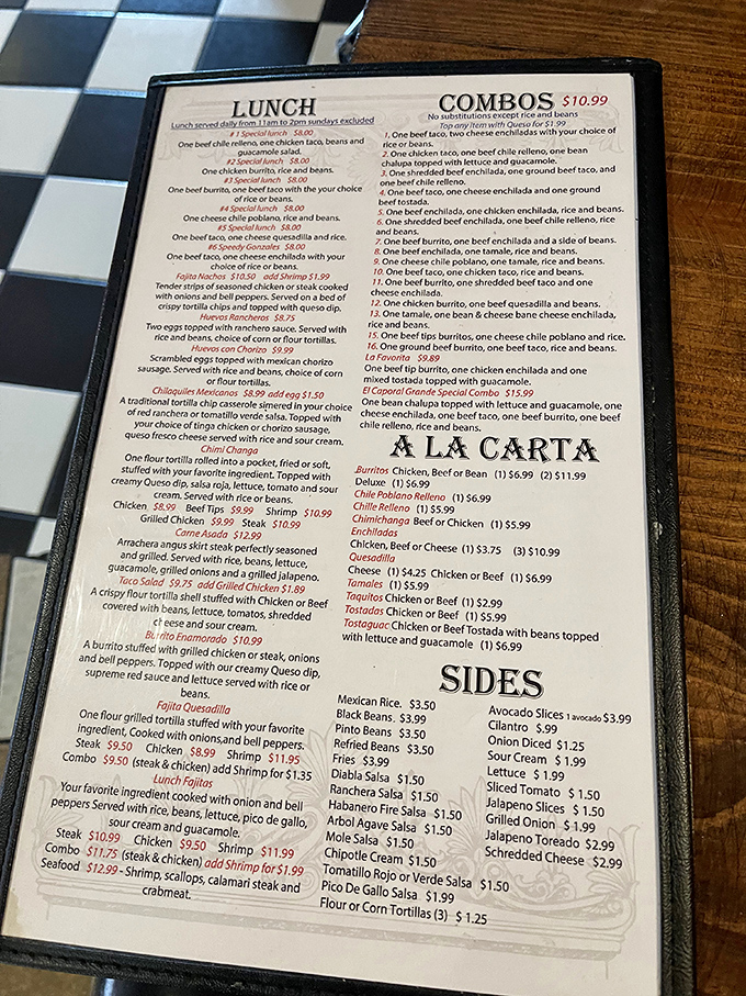 The menu reads like a love letter to Mexican cuisine, with combinations that'll have you playing eeny-meeny-miney-moe before surrendering to hunger.