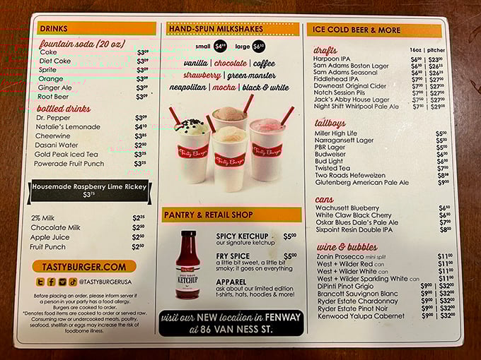 A menu that doesn't need a translator or financial advisor to navigate. Life's complicated enough&mdash;your burger order shouldn't be.