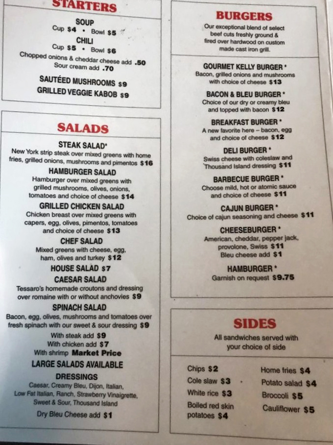 A menu that doesn't need fancy fonts or pretentious descriptions&mdash;just straightforward promises of meat perfection that will be kept with religious devotion.