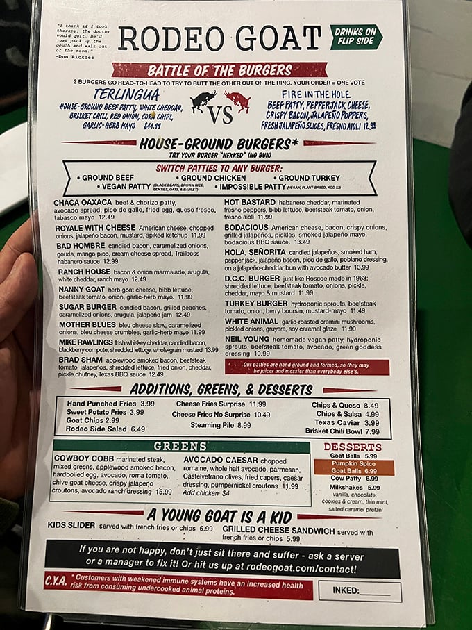 The menu reads like a who's who of burger royalty. Each creation has a personality&mdash;and a chance to battle it out for supremacy.