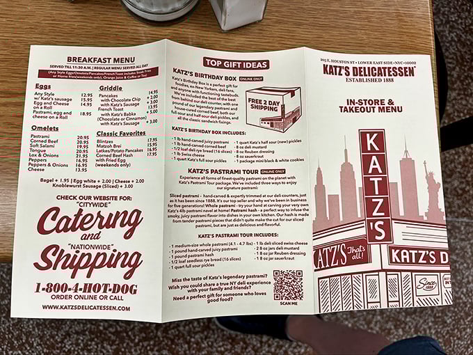 This menu isn't just a list of food options &ndash; it's a historical document, a roadmap to culinary bliss, and possibly the most important reading material in Manhattan.