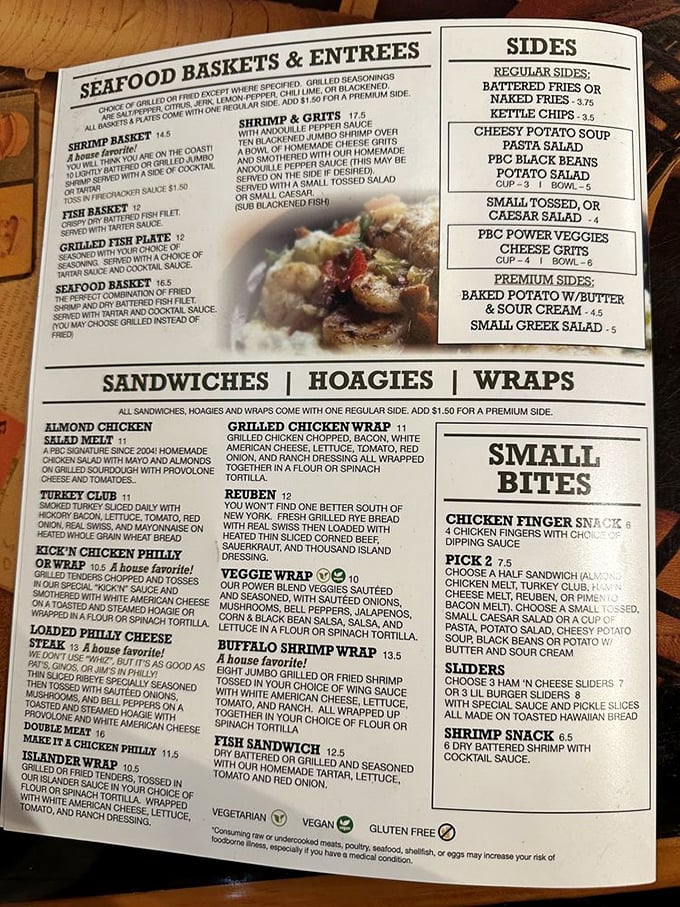 A menu that reads like a love letter to comfort food. Each description promises a flavor journey worth every delicious calorie.