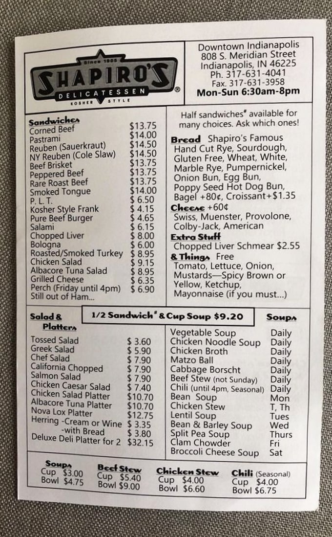 This menu isn't just a list of options&mdash;it's a roadmap to delicatessen nirvana where indecision is the only real enemy.