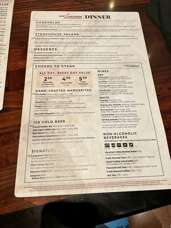 The menu reads like a love letter to beef enthusiasts, with options that make decision-making the hardest part of your meal. Choose wisely, my friends.
