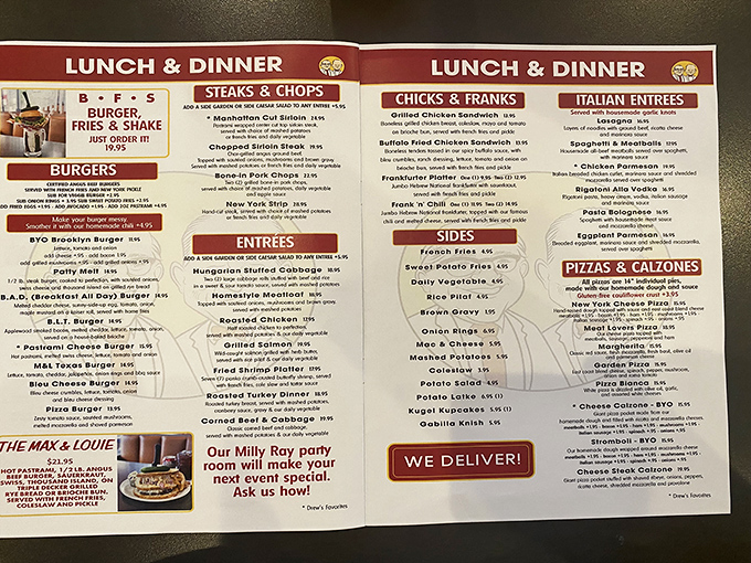 This menu isn't just extensive, it's practically a novel with a delicious plot twist on every page. Decision paralysis has never been so rewarding.