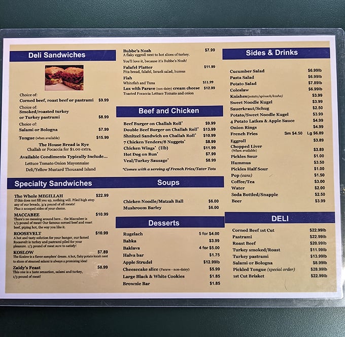 The menu board reads like a delicious history lesson, with sandwiches named after cultural icons and combinations that have stood the test of time.