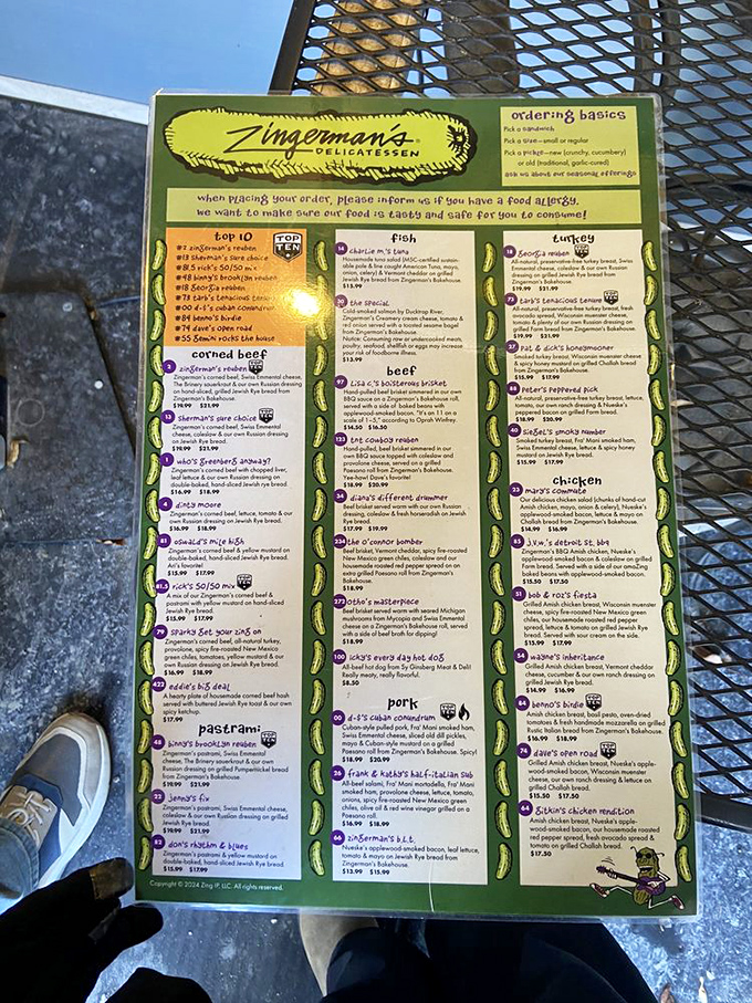 The menu at Zingerman's isn't just a list&mdash;it's a novel of possibilities, a roadmap to deliciousness that requires strategic planning.