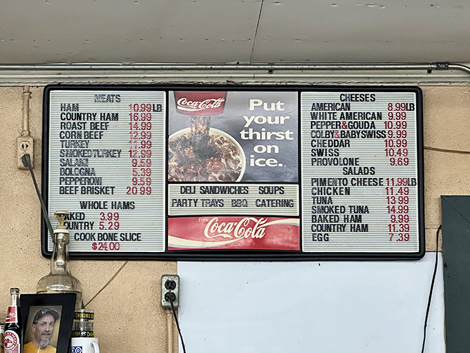 This menu board tells a story of Louisville culinary tradition. No fancy fonts needed when the food speaks this eloquently.