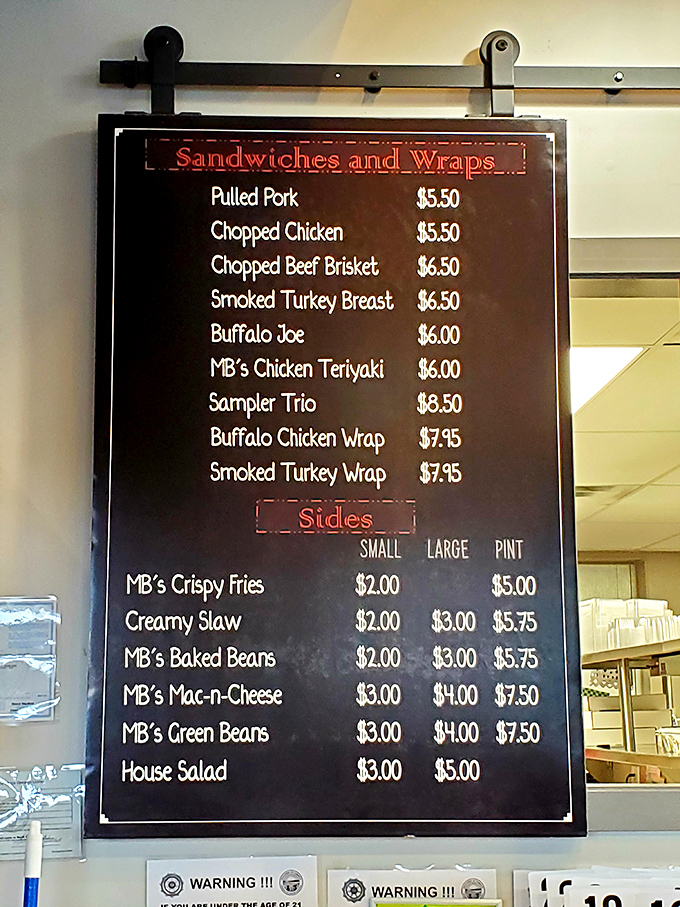 This sliding menu board isn't just listing food options&mdash;it's presenting life choices that will haunt your dreams until your next visit.