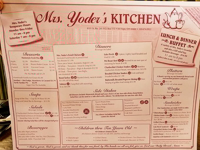 This menu isn't just a list of food&mdash;it's a roadmap to happiness. Note the little hearts marking house specialties, like trail markers to culinary bliss.
