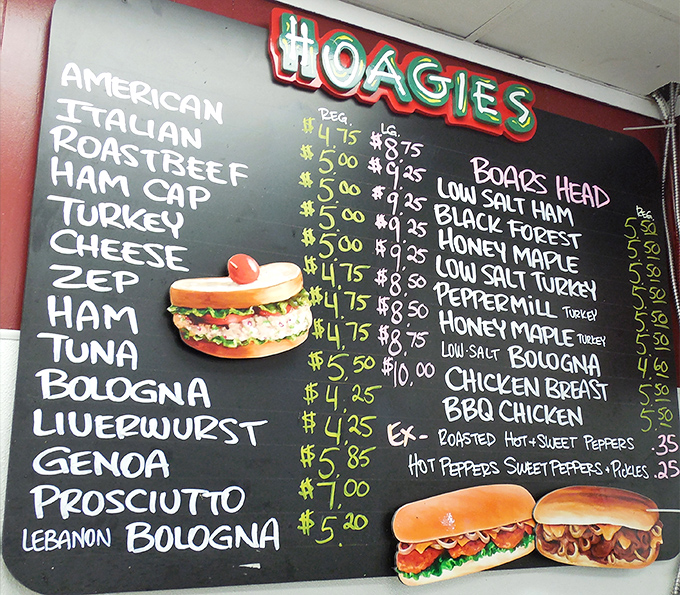 The hoagie board reads like poetry to sandwich enthusiasts&mdash;a lineup of Italian-American classics that would make any deli aficionado weak at the knees.