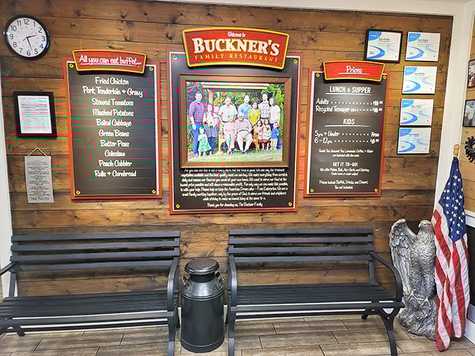 The menu wall tells you everything you need to know&mdash;fried chicken leads the charge in a lineup of Southern staples that haven't changed because perfection needs no updating.