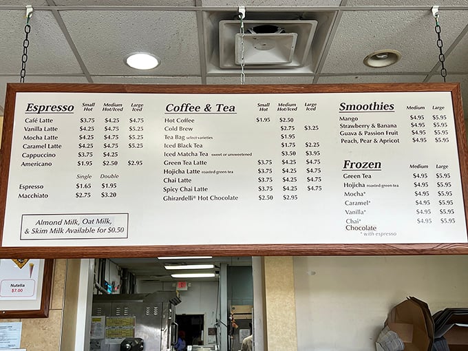 The menu board reveals a world beyond pumpkin spice&mdash;matcha, yuzu, and hojicha await the adventurous Ohio palate.