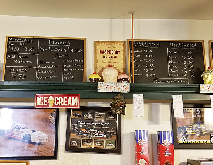 The chalkboard menu &ndash; a canvas of possibilities where milkshakes, flurries and floats compete for your attention and affection.