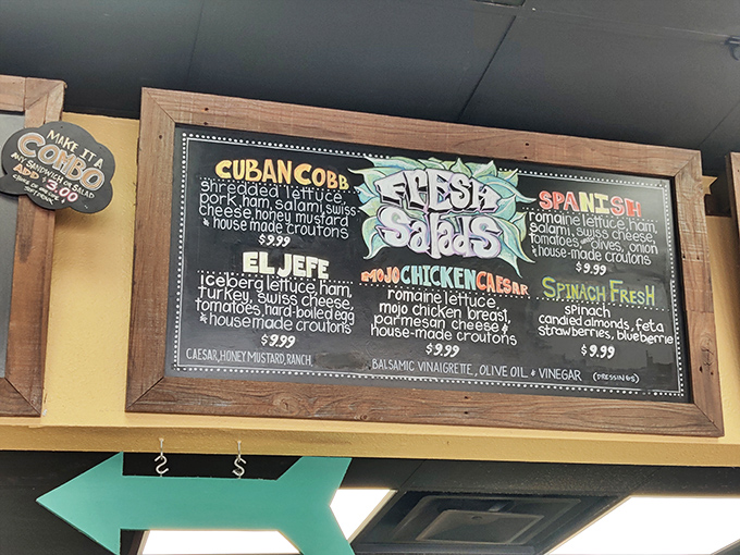 The menu board reads like a love letter to Cuban cuisine. Each sandwich has its own personality&mdash;some spicy, some mild, all worth meeting.